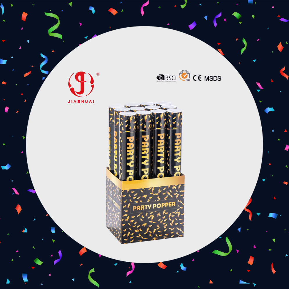 Gold Metallic Rectangular Confetti Cannon – JiaCai Arts & Crafts Party ...