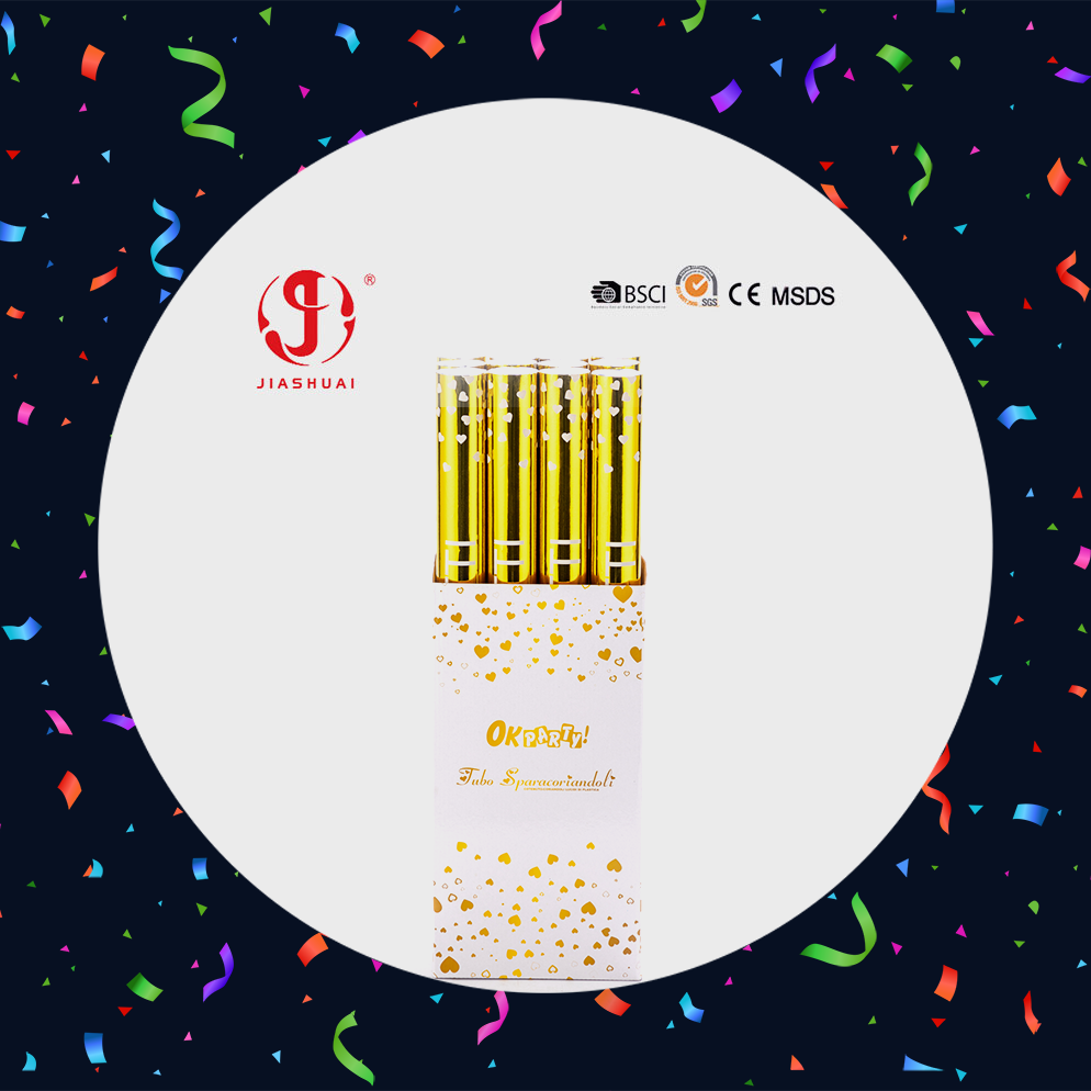 Metallic gold hearts confetti cannon – JiaCai Arts & Crafts Party Popper